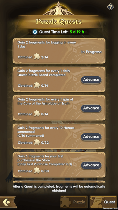 Hero Puzzle Event - Mythic Heroes